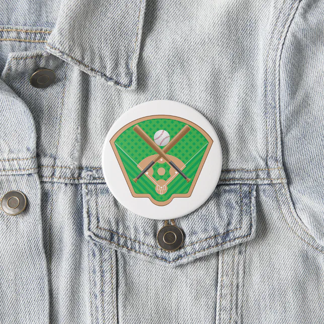 Baseball Field Button | Zazzle