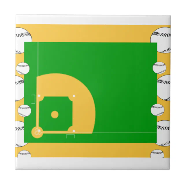 Baseball Field Ceramic Tile | Zazzle