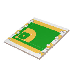 Baseball Field Ceramic Tile | Zazzle