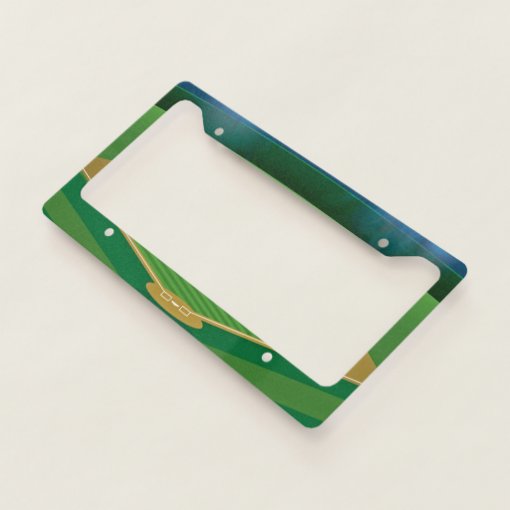 Baseball Field Diamond Design License Plate Frame | Zazzle