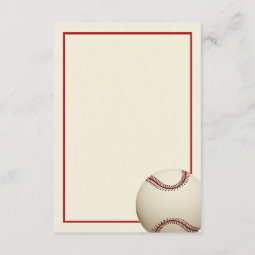 Baseball Field Pass Wedding Information Card | Zazzle