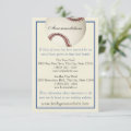 Baseball Field Pass Wedding Information Card | Zazzle