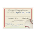 Baseball Field Pass Wedding Response Card | Zazzle