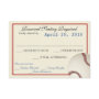 Baseball Field Pass Wedding Response Card | Zazzle