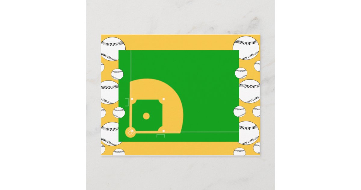 Baseball Field Postcard | Zazzle