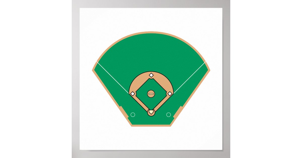 Baseball field poster | Zazzle