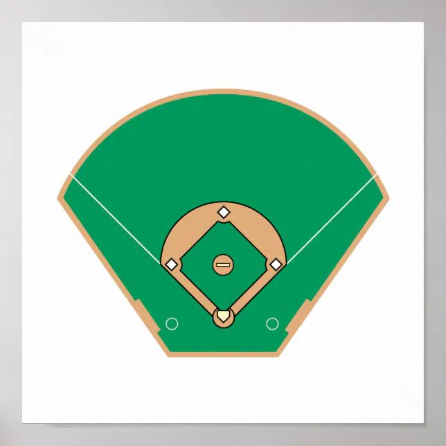 Baseball field poster | Zazzle