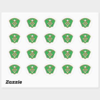 Baseball Field Stickers | Zazzle