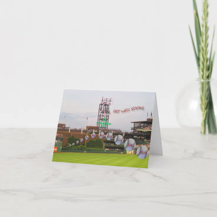Baseball Get Well Soon Card | Zazzle