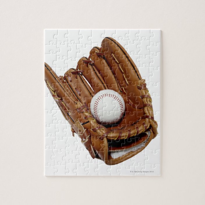 Baseball Glove and Ball Jigsaw Puzzle | Zazzle.com