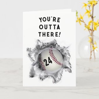 Baseball Graduation Card | Zazzle