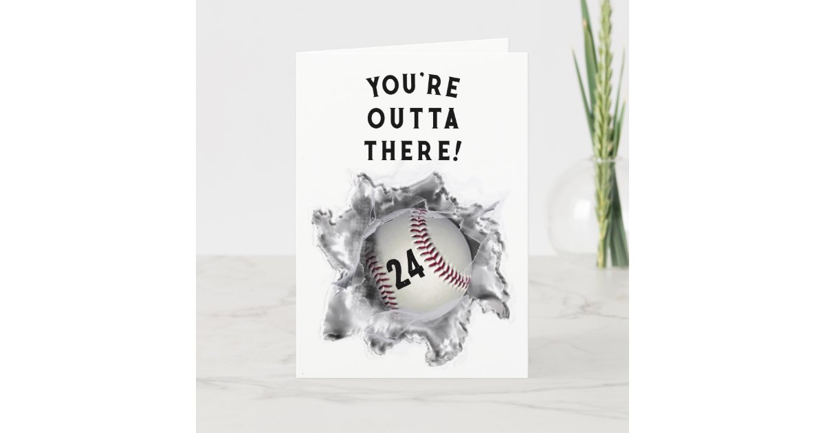 Baseball Graduation Card | Zazzle