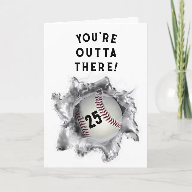 Baseball Graduation Card | Zazzle