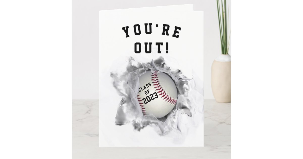 baseball graduation card | Zazzle