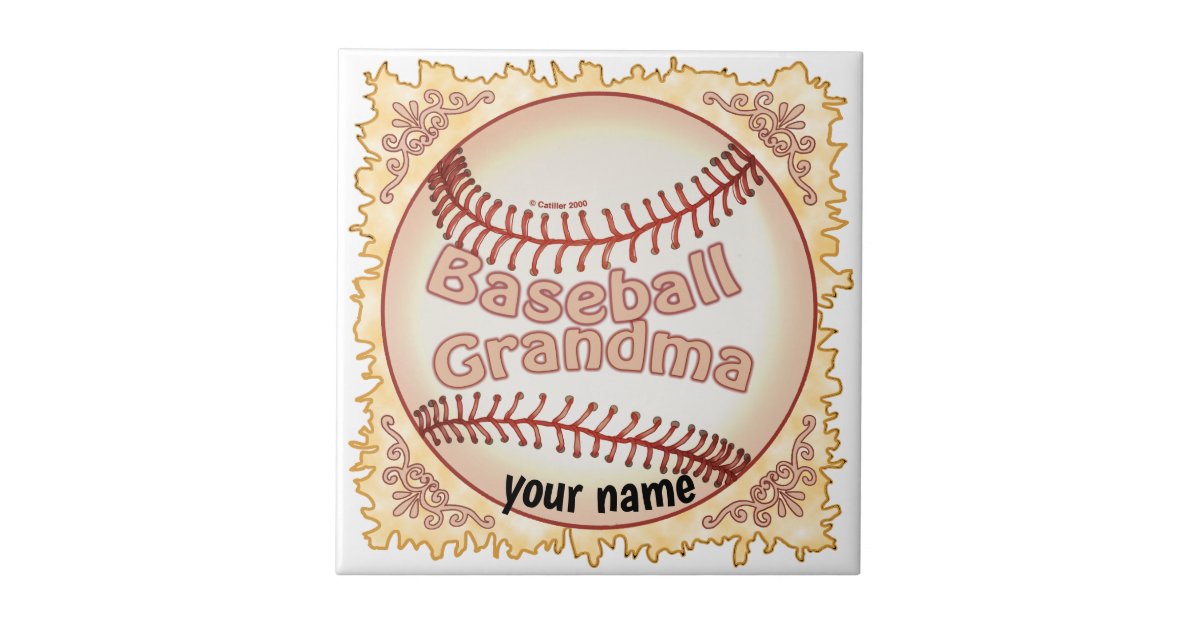 Baseball Grandma Ceramic Tile | Zazzle