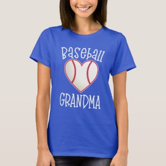 Baseball Grandma womens game day fan gift T-Shirt | Zazzle