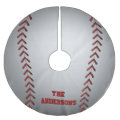 Baseball Graphic Brushed Polyester Tree Skirt | Zazzle