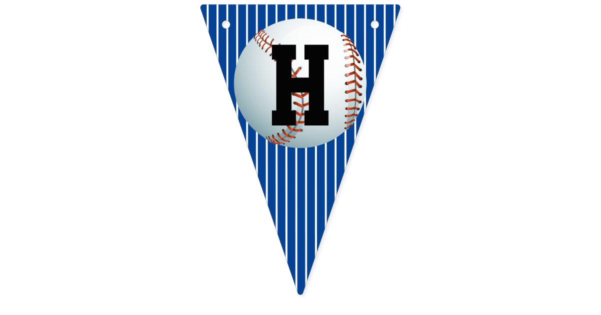 Baseball Happy Birthday Bunting Flags | Zazzle