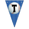 Baseball Happy Birthday Bunting Flags | Zazzle