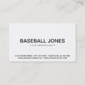 baseball icon business card | Zazzle