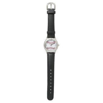 Baseball Kids Stainless Steel Watch | Zazzle