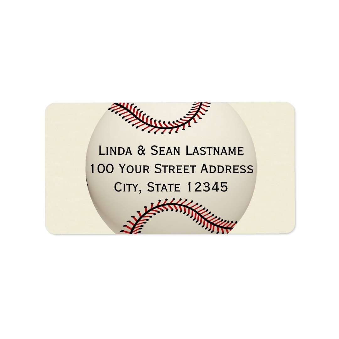 Baseball Label | Zazzle