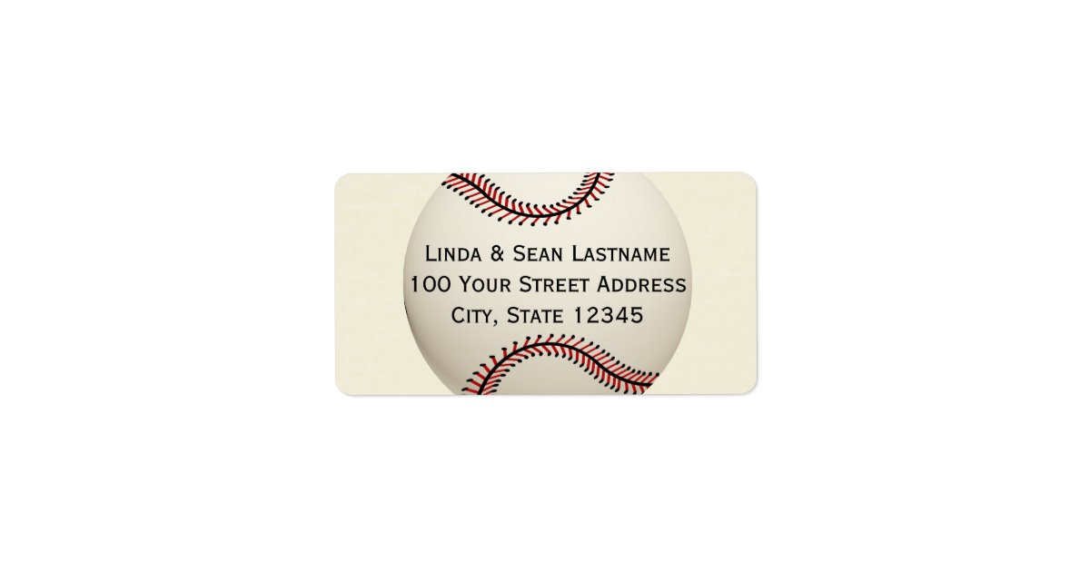 Baseball Label | Zazzle