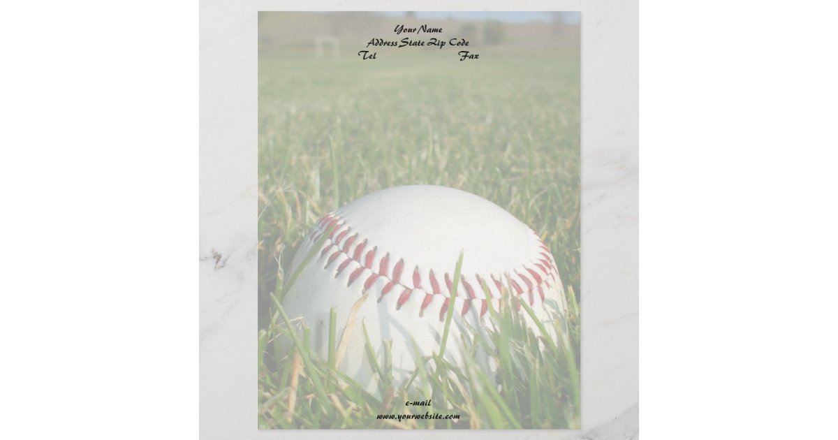 Baseball letterhead | Zazzle