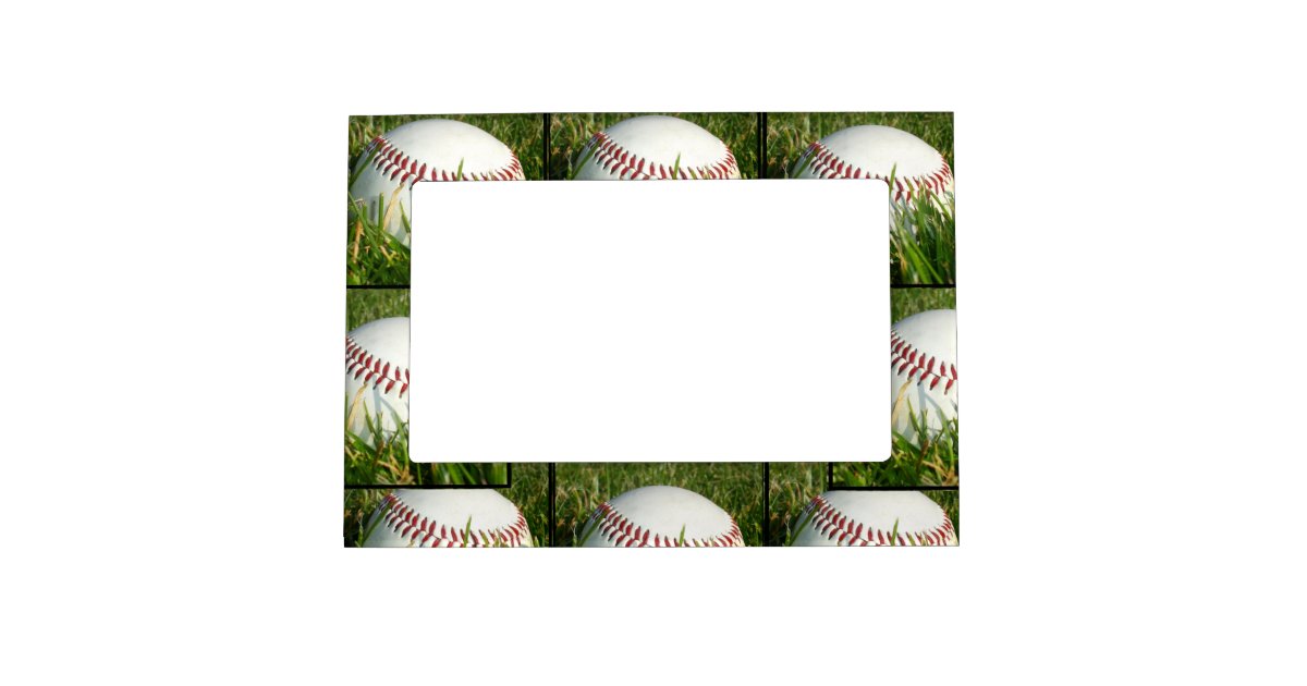 Baseball Magnetic Photo Frame | Zazzle
