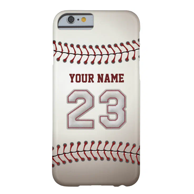 Baseball Number 23 with Your Name - Modern Sporty Case-Mate iPhone Case ...