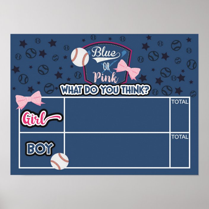 baseball or bows cast your vote poster | Zazzle.com