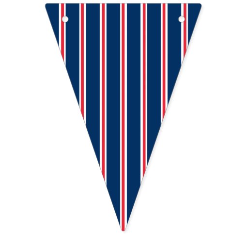Baseball Party Blue Red Bunting Flag | Zazzle