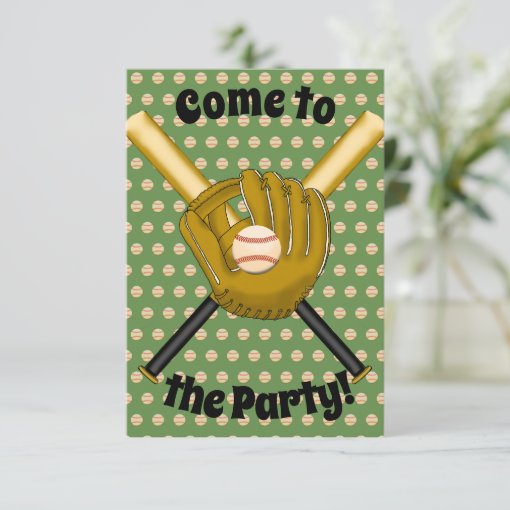 Baseball Party Invitation | Zazzle