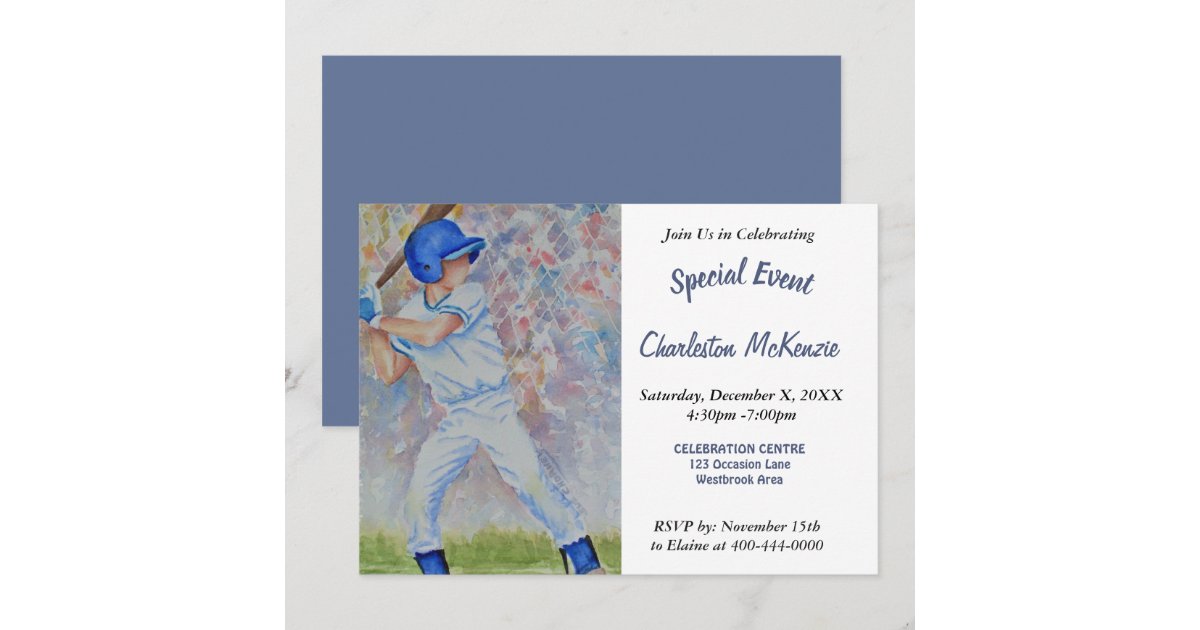 BASEBALL PARTY INVITATION | Zazzle