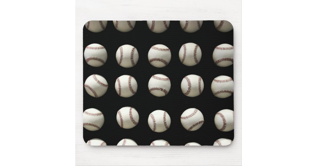 Baseball Pattern Mouse Pad | Zazzle