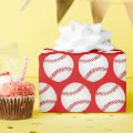 Baseball Pattern Wrapping Paper | Zazzle