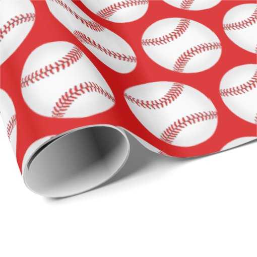 Baseball Pattern Wrapping Paper | Zazzle