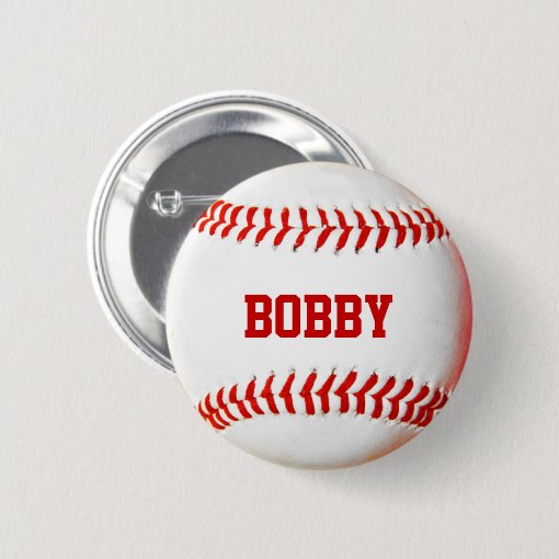 Baseball Personalized Pinback Button | Zazzle