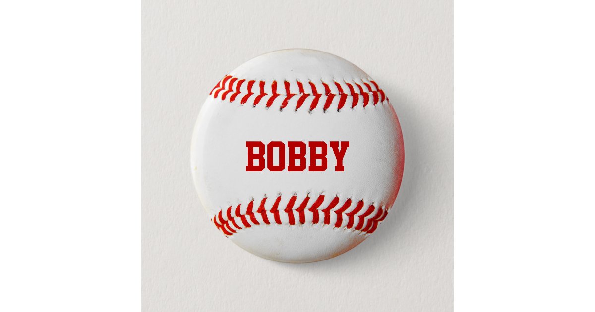 Baseball Personalized Pinback Button | Zazzle