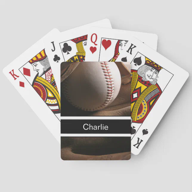 Baseball Personalized Playing Cards | Zazzle