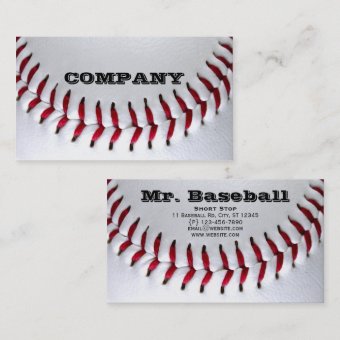 Baseball Photo Business Cards | Zazzle