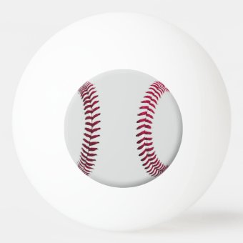 Baseball Ping Pong Ball | Zazzle
