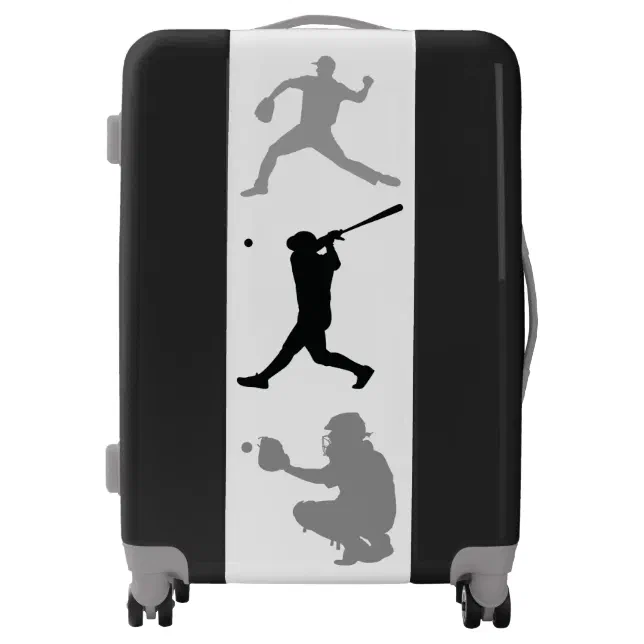 Baseball Pitcher Batter Catcher Luggage | Zazzle