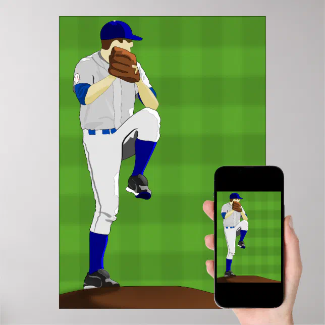 Baseball Pitcher Poster | Zazzle