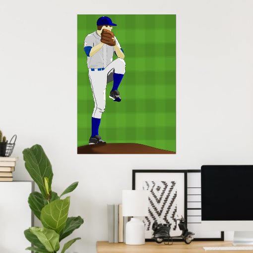 Baseball Pitcher Poster | Zazzle
