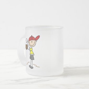 Baseball Pitcher Stick Figure Mug | Zazzle