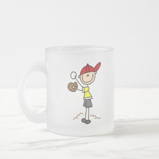 Baseball Pitcher Stick Figure Mug | Zazzle