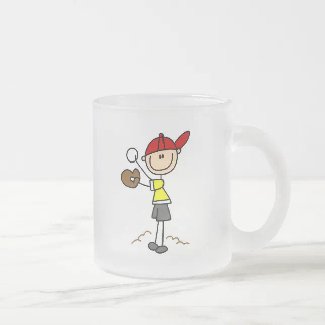 Baseball Pitcher Stick Figure Mug | Zazzle
