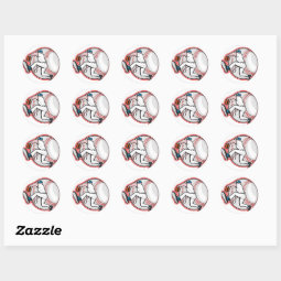 Baseball Pitcher Stickers | Zazzle