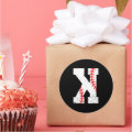 Baseball Pitcher Strikeout K Classic Round Sticker | Zazzle